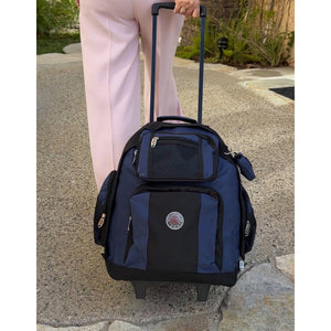 World Traveler Transworld 22-Inch Carry-On Rolling Backpack Airline Ap